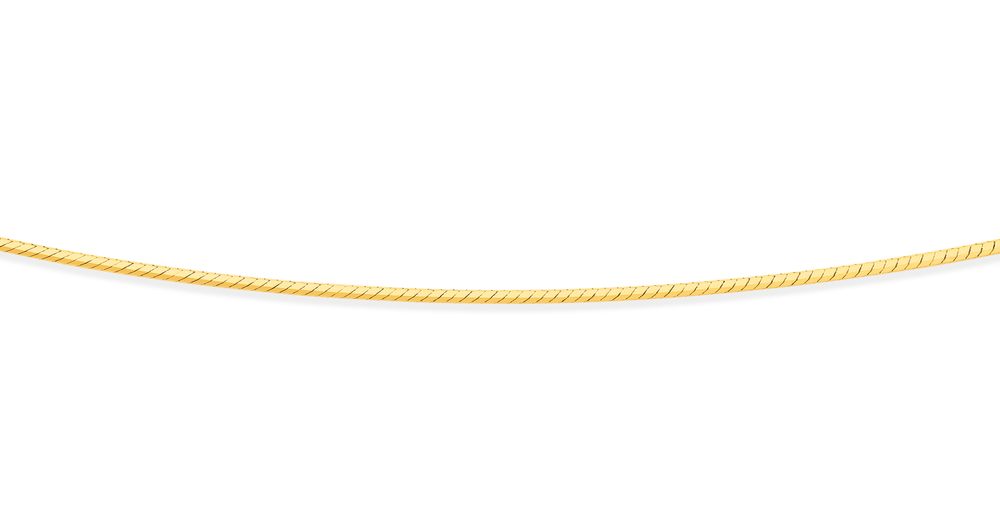 9ct, 48cm Solid Diamond Cut Snake Chain | Stewart Dawsons