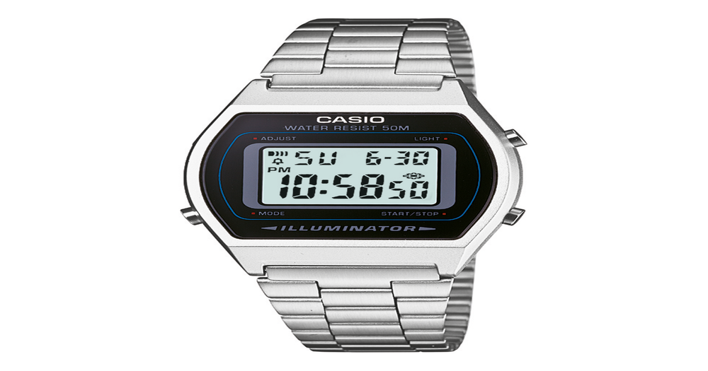 Casio Vintage 50m Wr Watch B640wd-1a in Silver | Stewart Dawsons