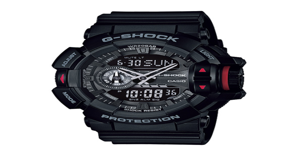 G-shock Black Analogue/digital Rotary Switch Watch Ga400-1b in Black ...