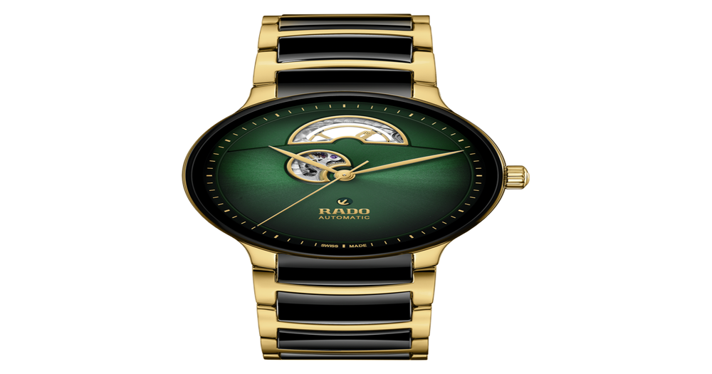 Rado Centrix Automatic Open Heart (r30008302) in Gold | Stewart Dawsons