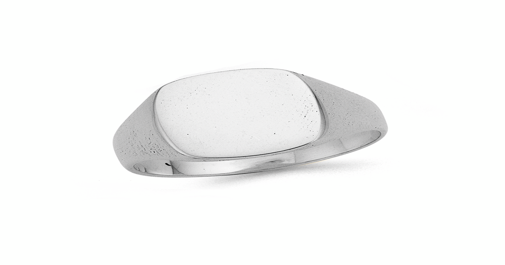 Sterling Silver Plain Signet Ring | Stewart Dawsons